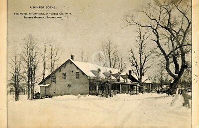Hotel At Gayhead In Winter East Fishkill, New York NY Postcard Copy | eBay