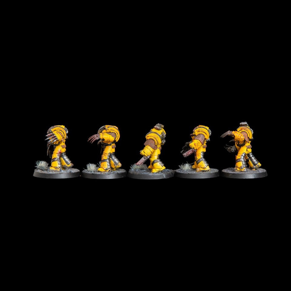 Well Painted Imperial Fist Legion CataphractII Terminator Squad Space ...