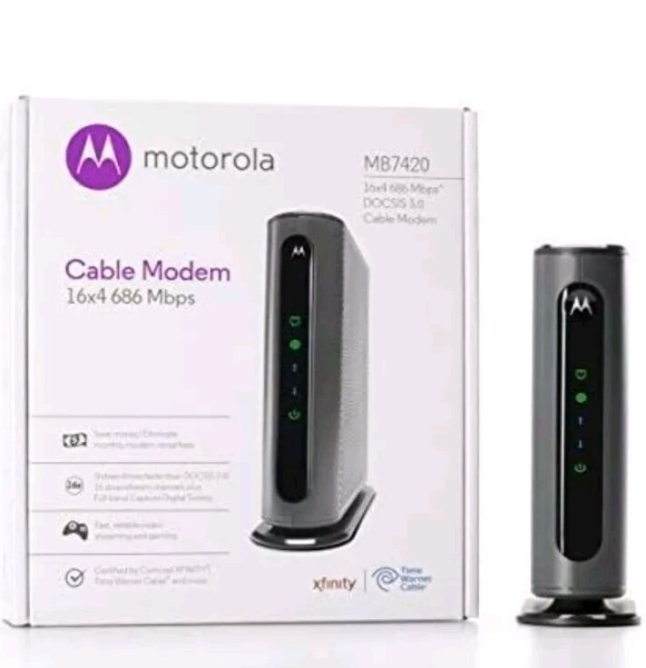 MOTOROLA MB7420 686mbps DOCSIS 3.0 CABLE MODEM - Brand New Sealed ...