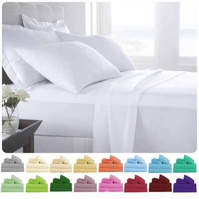 Supreme Super Soft 4 Piece Bed Sheet Set Deep Pocket Bedding - All ...