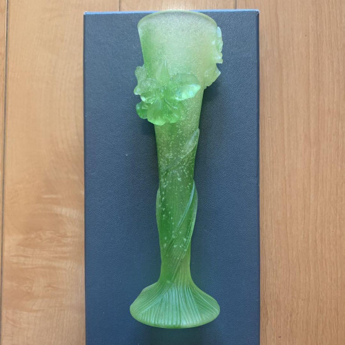 Rare Daum France Crystal Glass Vase Single Flower Vase with Box | eBay