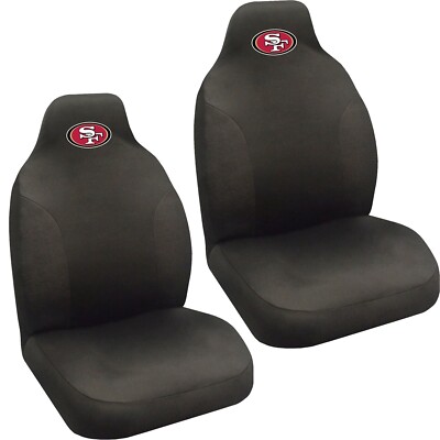 NEW Football NFL San Francisco 49ers Seat Covers Universal Fit - 2 PC ...