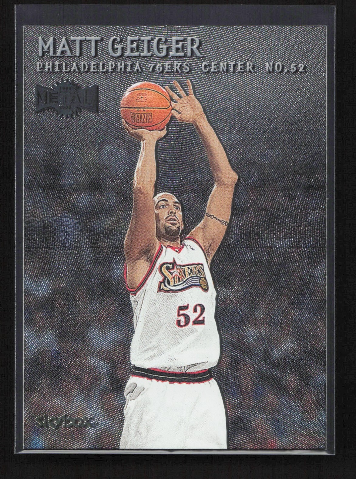 1999-00 Skybox Metal Matt Geiger #69 Philadelphia 76ers | eBay