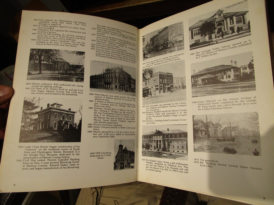 1979 Marion County Ohio History Genealogy Book Waldo Caledonia Prospect ...