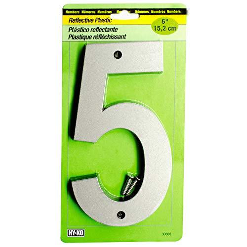 Products 30805 6 In Reflective Plastic Number 5 | eBay