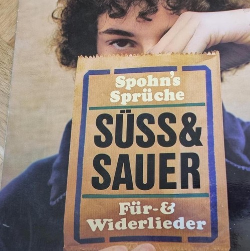 12" LP Vinyl Jürgen Spohn's Sprüche - Süss & sauer/ Für- & Widerlieder ...