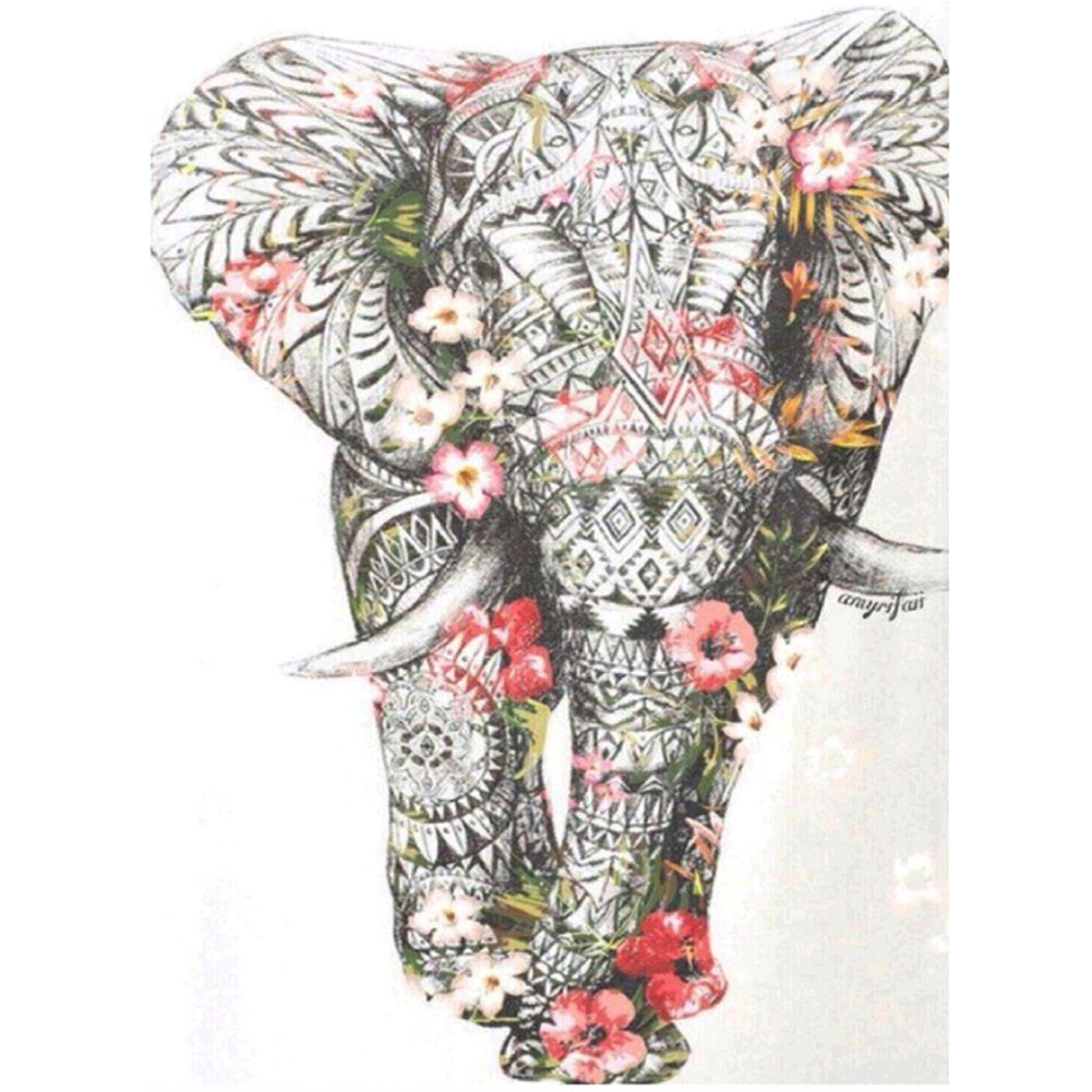 Elephant Drawing Tumblr Colorful