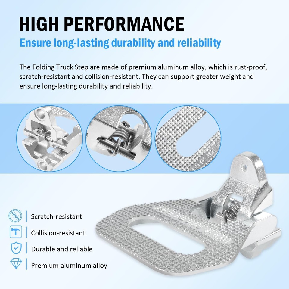 For Trucks 5236586 Heavy Duty Folding Truck Step, for Boat Trailers ...
