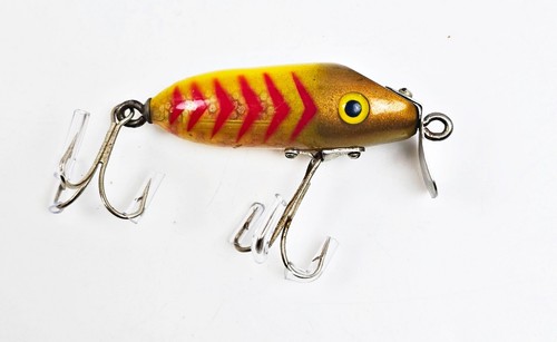 Fred Rinehart Jinx Lure In Red Bar Yellow Body Gold Face Transparent OH ...