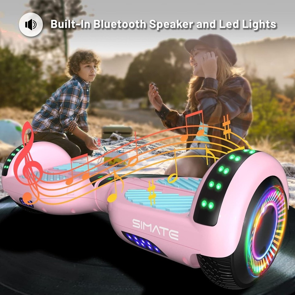 Self-Balancing Bluetooth Hoverboard with Colorful LED Lights - Fun for ...
