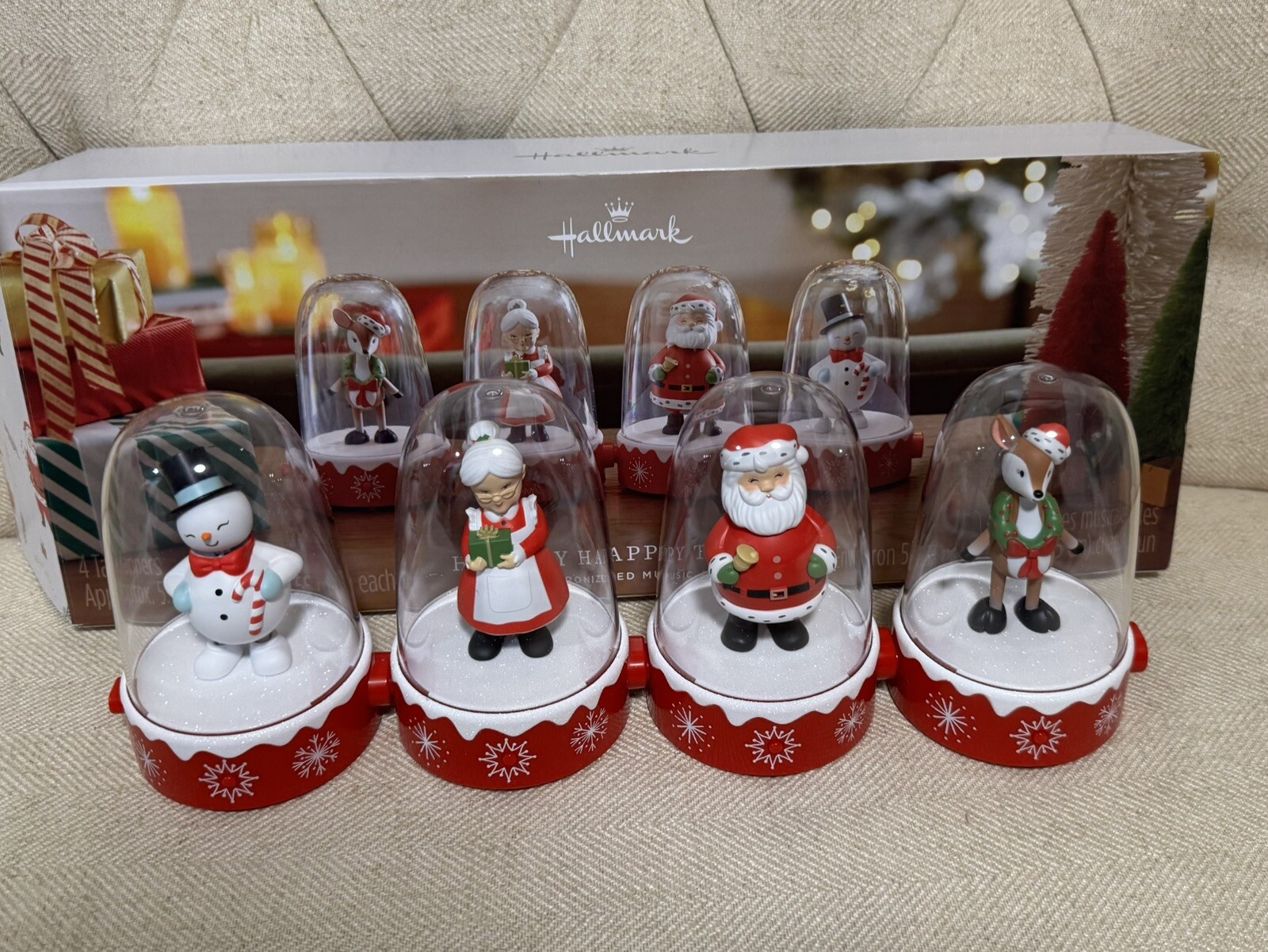 2024 Hallmark Holiday Happy Tappers Musical Figurines Set of 4 | eBay