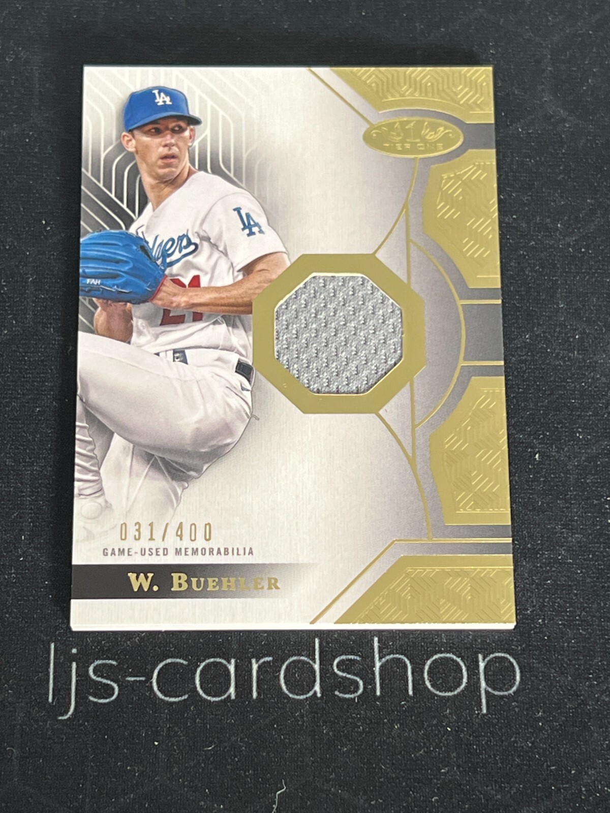 2023 Topps Tier One Walker Buehler TIR-WB Tier One Relic /400 Game Used ...