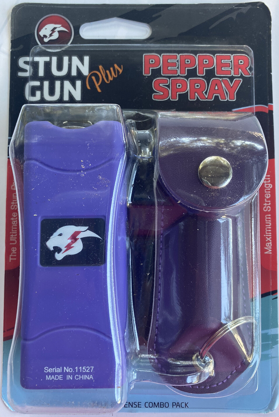 Rechargeable Combo Gift Set Stun Gun + Pepper Spray w LED LIGHT + Taser ...