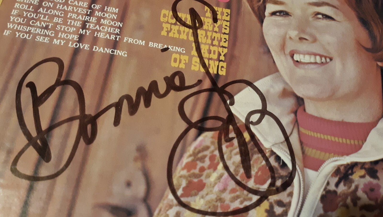 SIGNED Bonnie Guitar The Country's Favorite Lady of Song Pickwick ...