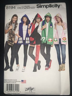 SCARVES Totally Not Mario or Dr. Who - Uncut OOP Sewing PATTERN ...