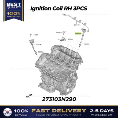 ⭐Genuine⭐ Ignition Coil RH 3PCS 273103N290 for Kia Carnival | eBay