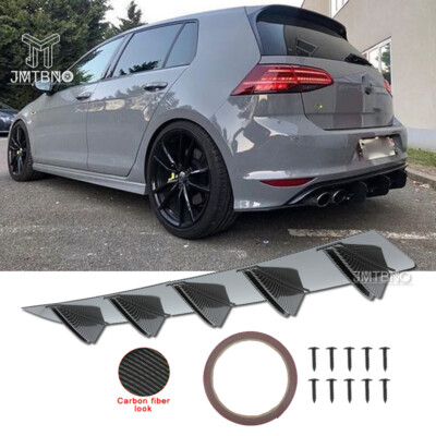 For Volkswagen Golf Jetta Passat Rear Diffuser Bumper Spoiler Lip ...
