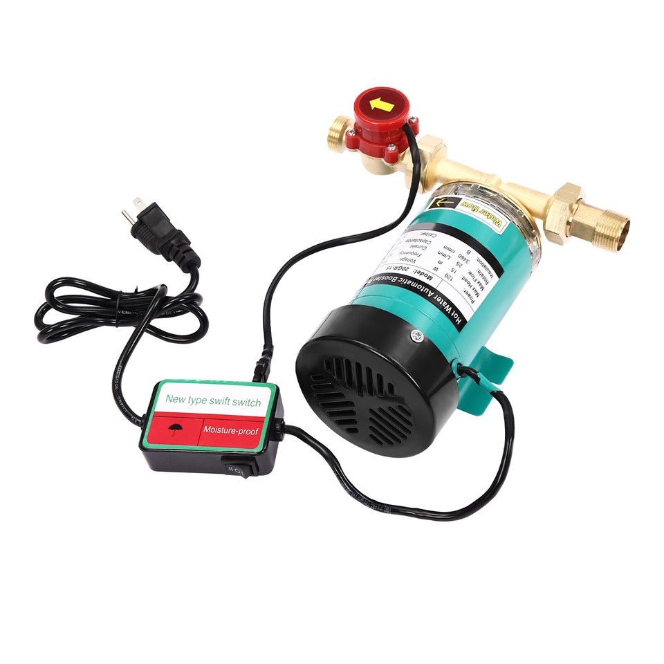 115V 120W Household Shower Booster Pump Automatic Boost Water Pressure ...