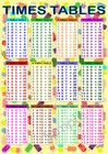 LARGE A2 Times Table Poster MATHS Tables WALL CHART Home School Nursery ...