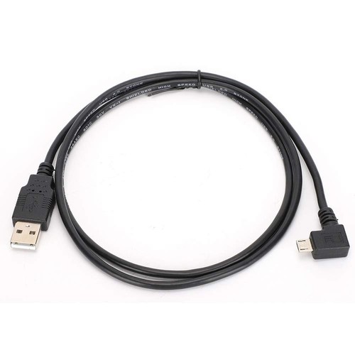 Black Right Angle Micro USB to USB Cable, Micro USB to USB Connecting ...