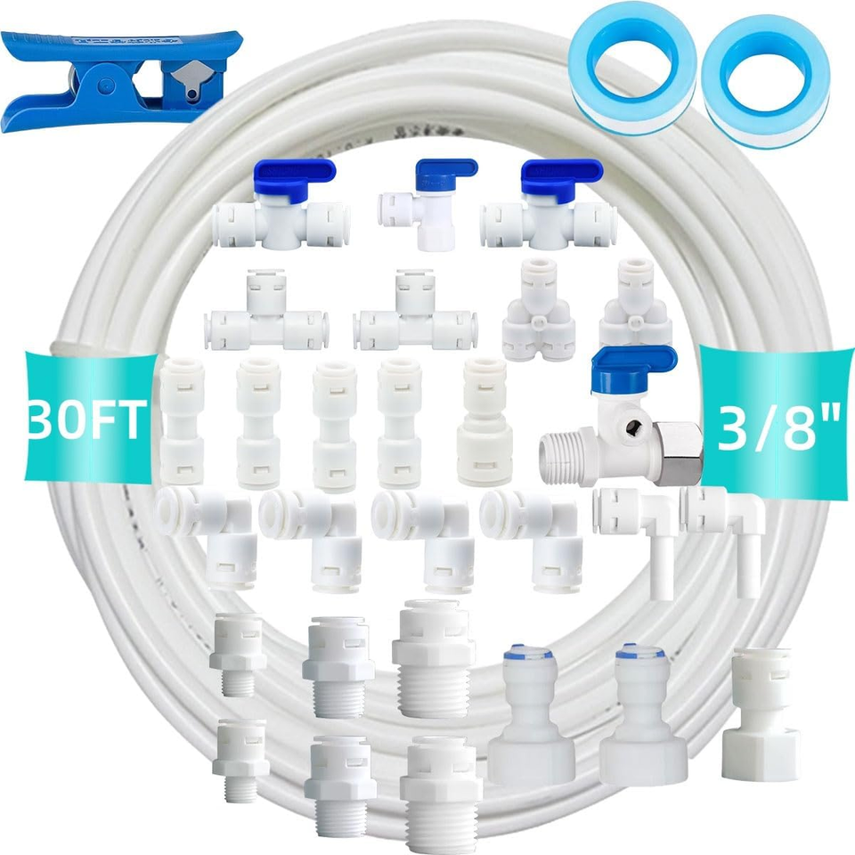 NSF Certified CCK Tubing 3/8" O.D. Push to Connect Fittings for RO (Reverse Osmo 7445046288259| eBay