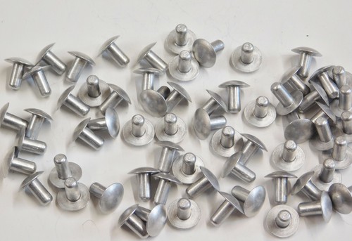 Solid Aluminum Brazier Head Rivets 3/16 x 3/8 head 15/32" 50pcs | eBay