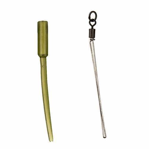 Quick change solid PVA bag stems Translucent green or brown x10 carp ...