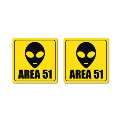 2X Area 51 Aliens Sticker Decal Alien Area 51 Space Storm Funny Ufo | eBay