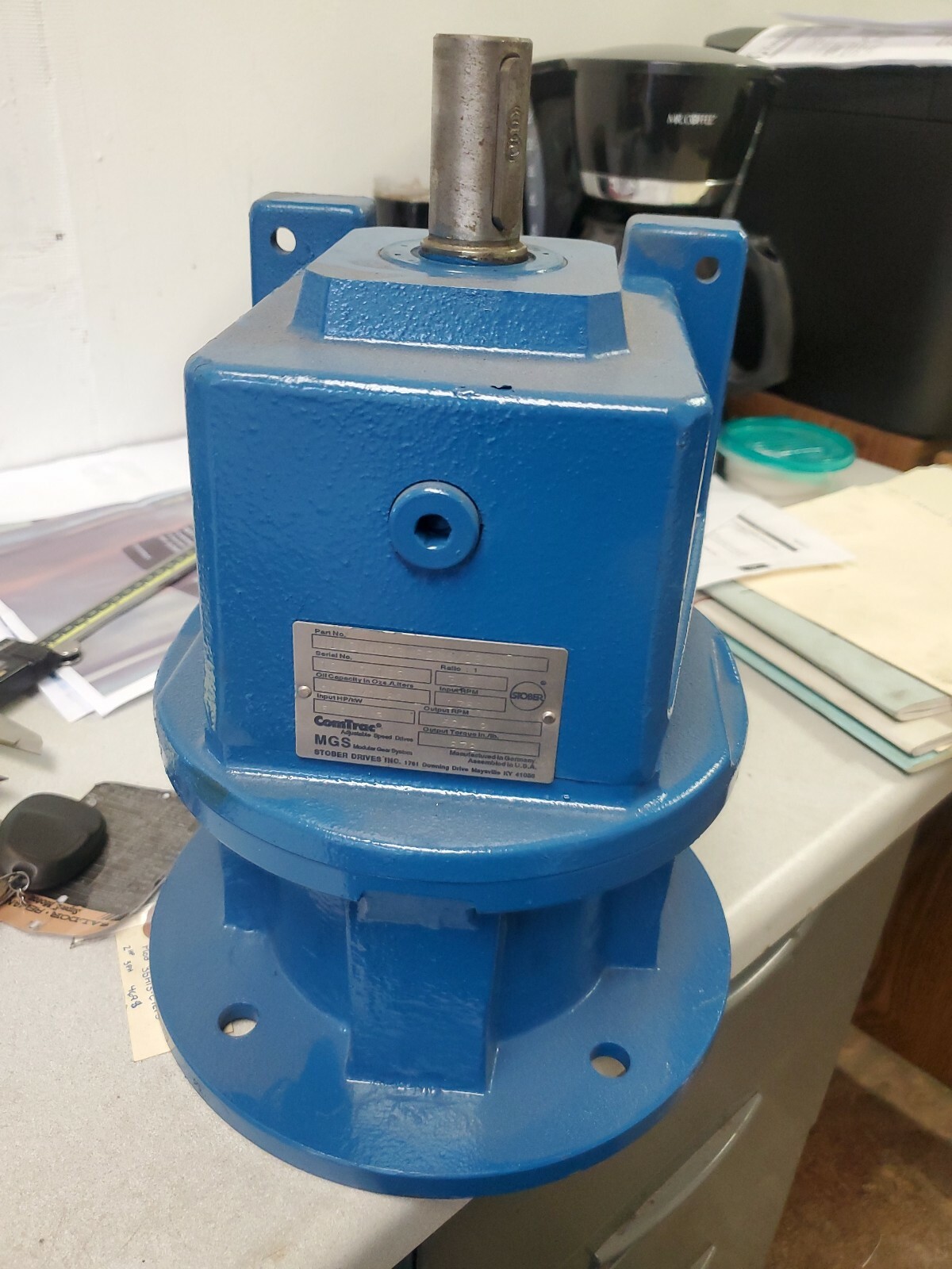 Stober Drives Gearbox C102N0033MR205/180 1750RPM Output 524.9 ratio 3.3 ...