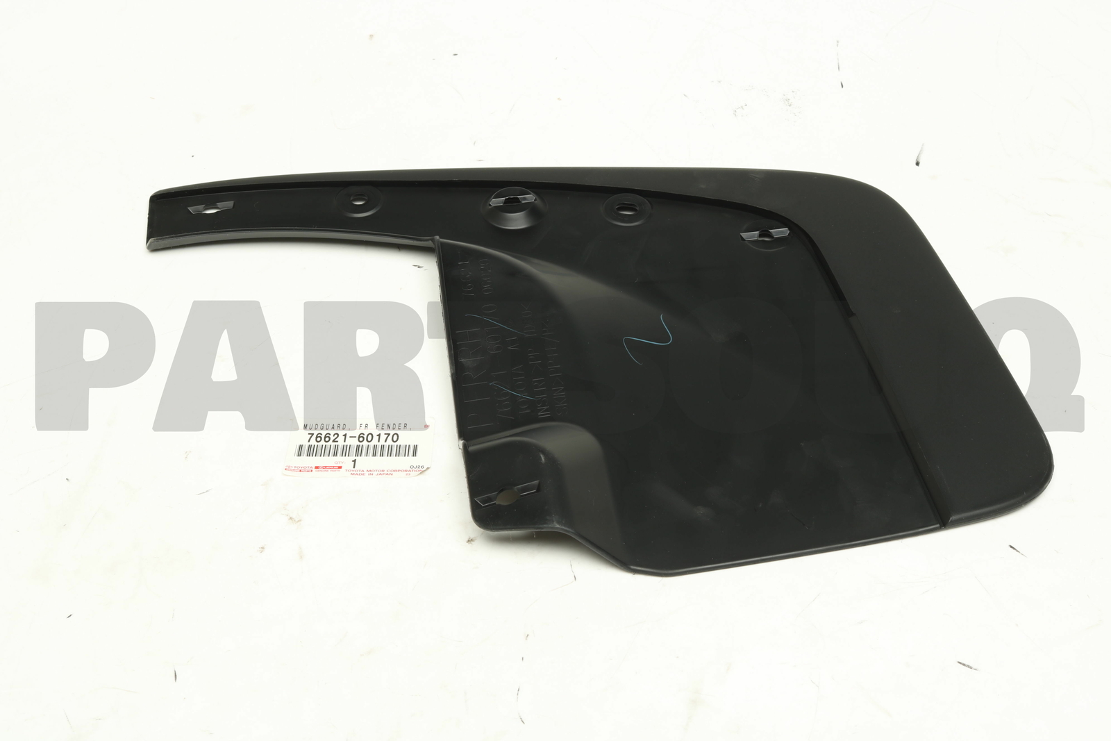 7662160170 Genuine Toyota MUDGUARD, FRONT FENDER, RH 76621-60170 | eBay