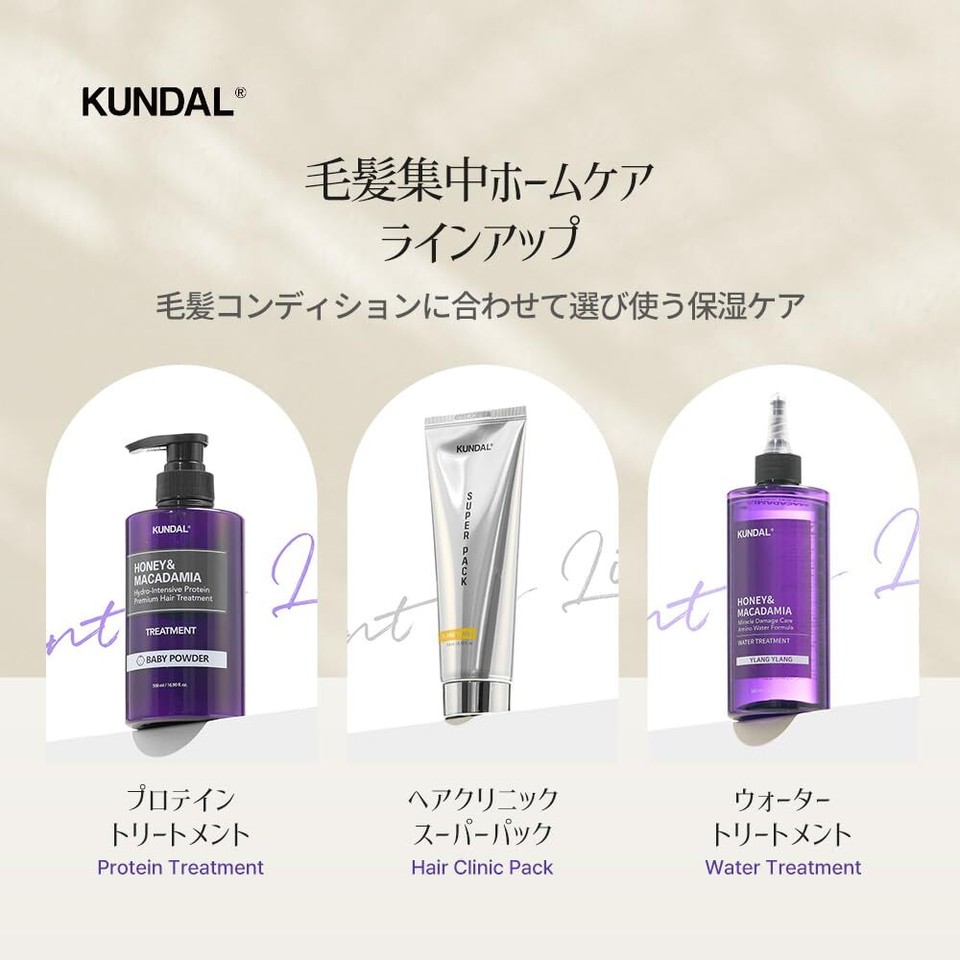 KUNDAL Pure Natural Shampoo + Protein Premium Hair Treatment 500ml ...