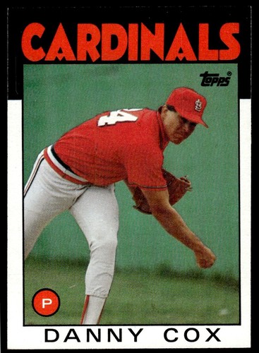 1986 Topps Baseball Card Danny Cox B St. Louis Cardinals #294 | eBay
