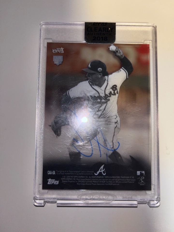 2018 Topps Clearly Authentic Rookie Autograph #CAA-OA Ozzie Albies ...