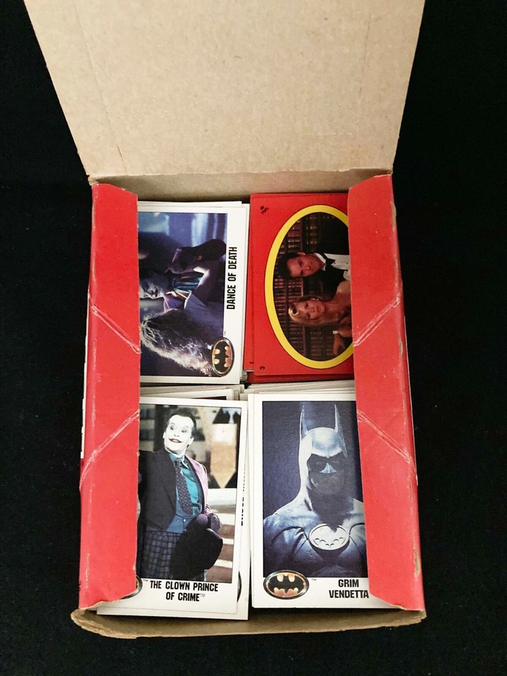 1989 Topps Batman 1rst Series Opened 350 card/stickers count Michael ...