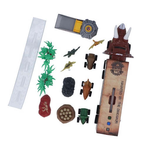 01)Dinosaur Storage Car Catapult Launcher Shape Dinosaur Pull Back Ca ...