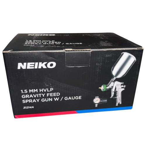 NEIKO 31214A Air Spray Paint Gun, HVLP with Gravity Feed, 1.5 MM 1.5mm ...