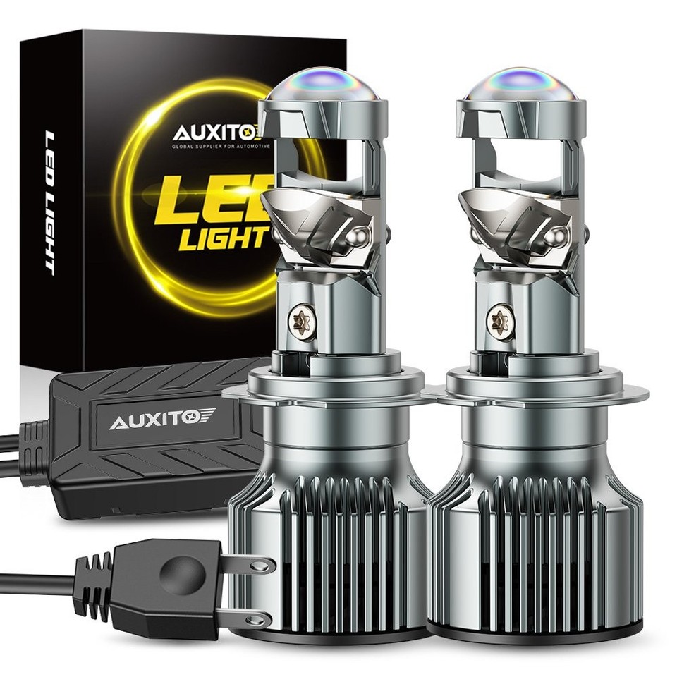2x AUXITO H7 LED Headlight Bulbs Conversion Kits High Low Beam 6500K ...