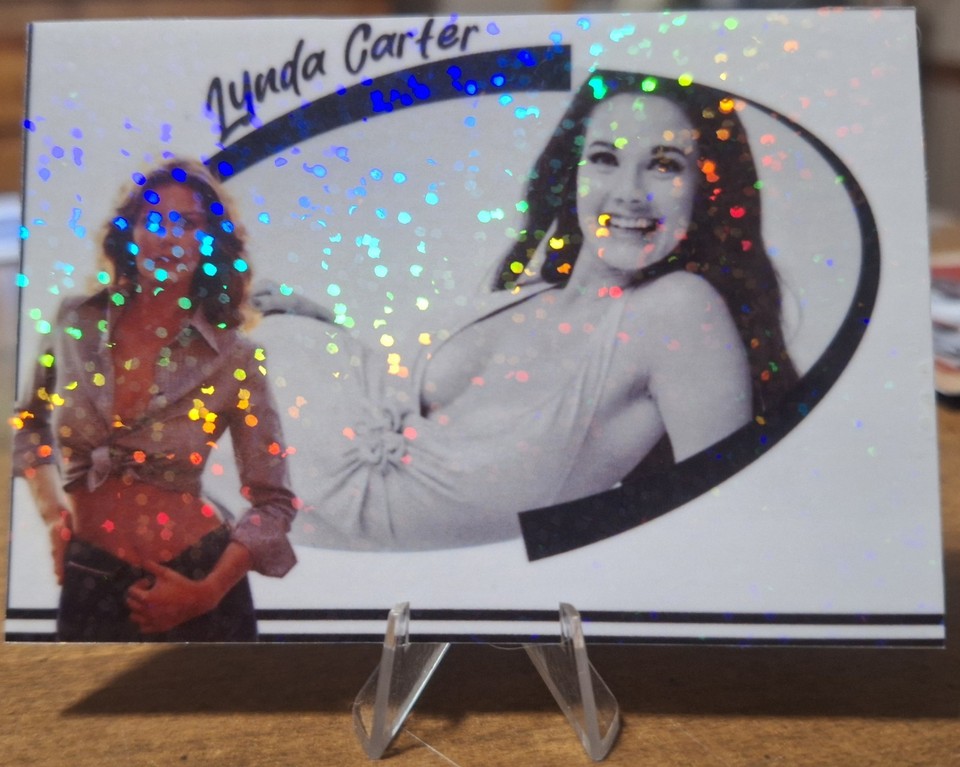 Custom Lynda Carter Rainbow Dots Hologram Trading Card 3 Wonder Woman TV Series | eBay