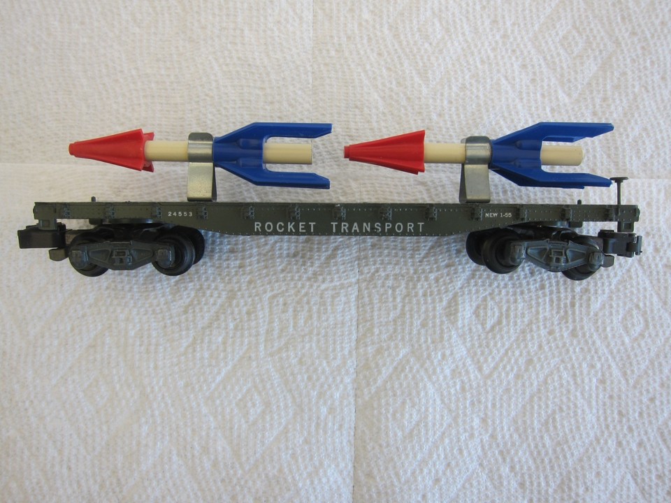 AMERICAN FLYER S 24553 ROCKET TRANSPORT CAR, 1958 ORIGINAL-BEAUTIFUL ...