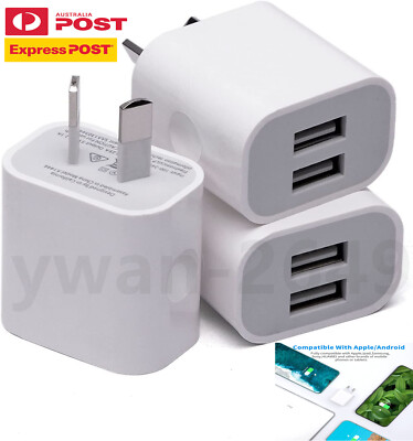Universal Travel 5V 5A Dual USB AC Fast Wall Charger Power Adapter AU ...