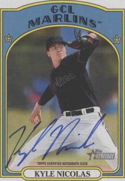 2021 Topps Heritage Minor League Edition - Real One Autographs #ROA-KN ...