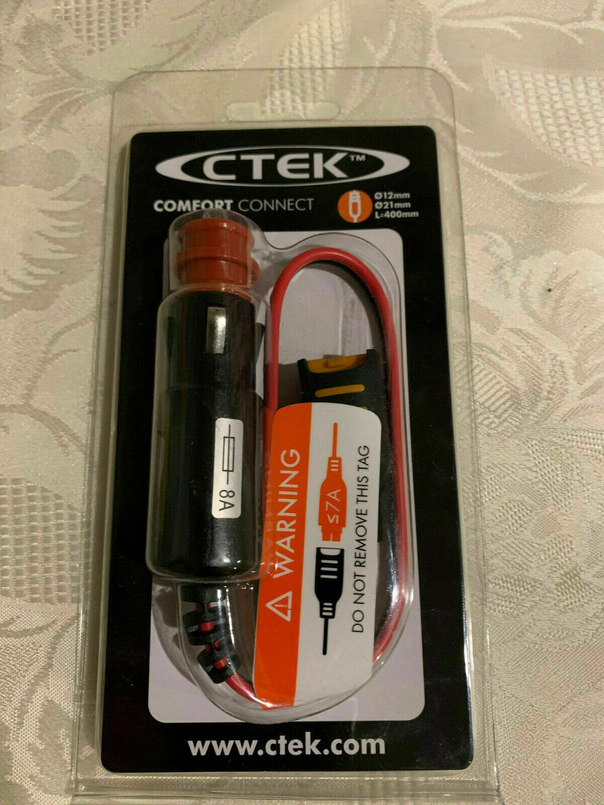 CTEK 56263 Comfort Connect Plug Easy to Fit Adapter Through the 12V Cig ...