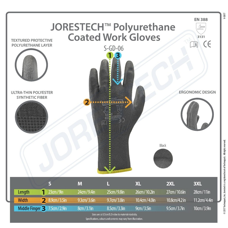 Breathable ultra-thin flexible gloves polyurethane palm coated for work ...