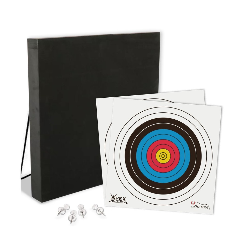 Archery Target for Backyard 2x2 Ft. Bow Target Deluxe Double Pack of 1 ...