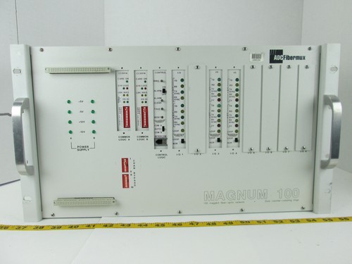 ADC Magnum 100 Megabit Fiber Optic Network Dual Counter Roatating Rings ...