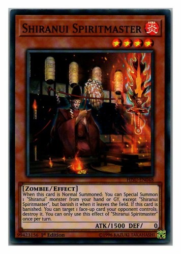 Yu-Gi-Oh! TCG Shiranui Spiritmaster Hidden Summoners HISU-EN048 1st ...