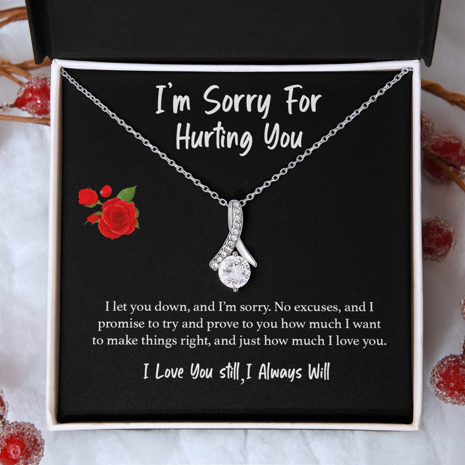 I'm Sorry Necklace Gifts, Apology Gifts For Her, Forgiveness Gift, Wife ...