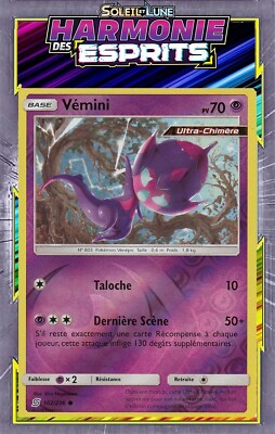 Vémini Reverse - SL11:Harmonie des Esprits - 102/236 - Carte Pokemon ...