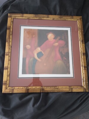 Eng Tay “Lessons” Lithograph Professional Frame & Matte Pencil Signed ...