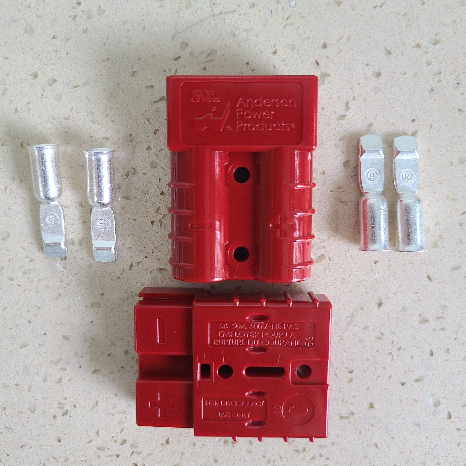 Genuine Anderson SB50 Connector Plug Kit, Red 2 Casings With 4 ...